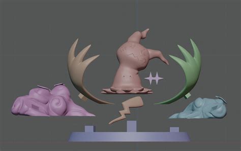 Mimikyu Pokemon 3d Model By Wsonuchiha3d