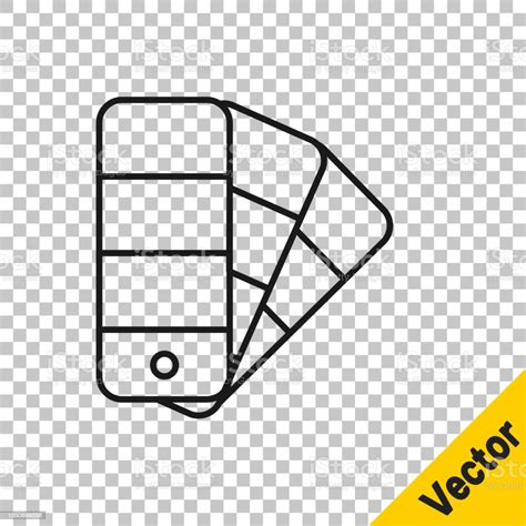 투명 한 배경에 격리 된 블랙 라인 색상 팔레트 가이드 아이콘 벡터 Cmyk에 대한 스톡 벡터 아트 및 기타 이미지 Cmyk 건강관리와 의술 검은색 Istock