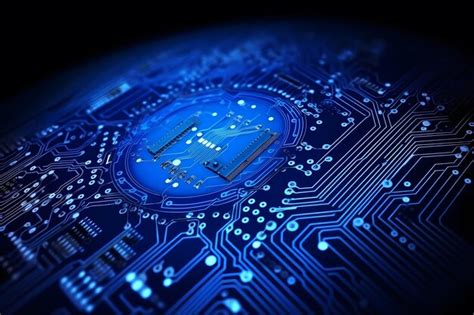 Premium Ai Image High Tech Electronic Circuit Board Background Neural