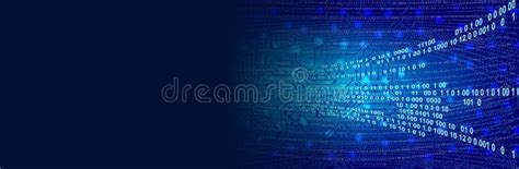 Big Data Binary Code Circuit Background Flowing Number One And Zero Text In Binary Code Format