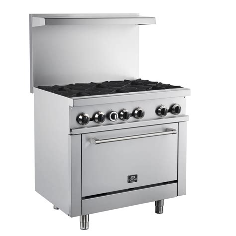 Forno Commerciale 36 Inch Gas Range With 6 Burners Forno Appliances