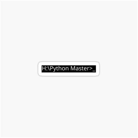 Computer Geek Python Master Sticker By Computergeeksts Redbubble