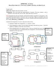 ACT Electricity Solution Pdf ENED ACTIVITY BASIC ELECTRICITY VOLTAGE CURRENT POWER