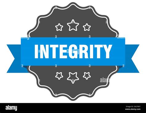 Integrity Blue Label Integrity Isolated Seal Integrity Stock Vector Image And Art Alamy