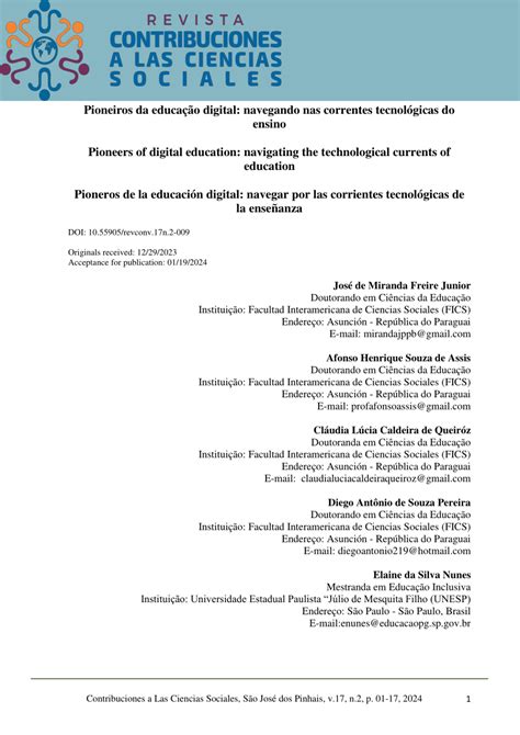 PDF Pioneers Of Digital Education Navigating The Technological Currents Of Education