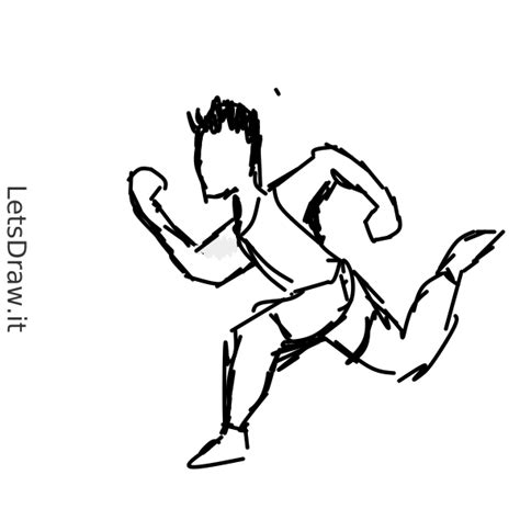 How To Draw Running Man LetsDrawIt