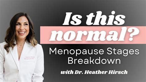 The Different Stages Of Perimenopause And Menopause Youtube