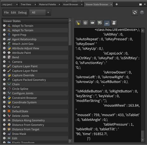 houdini python viewer state イベントハンドラーの基本とマウスイベントを扱う手順 インディゾーンhoudini