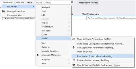 Run Dotmemory Dotmemory Documentation