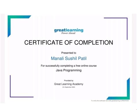 Manali Patil On Linkedin Java Javaprogramming Greatlearning