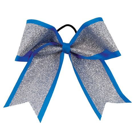 Custom Two Layer Bow With Glitter Superior Cheer
