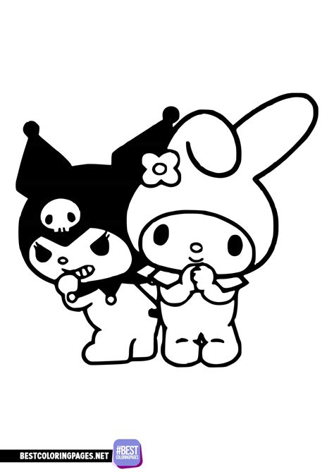 Kuromi Printable Coloring Pages Free Printable Coloring Pages