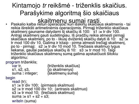 Ppt Paskalio Programavimo Kalba Powerpoint Presentation Free Download Id6061841