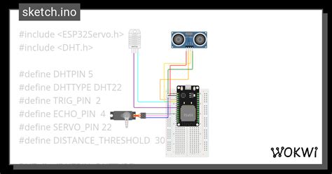Project Automatic Trashbin Wokwi ESP STM Arduino Simulator