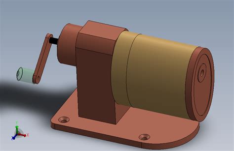 转笔刀设计模型 Solidworks 2018 模型图纸免费下载 懒石网