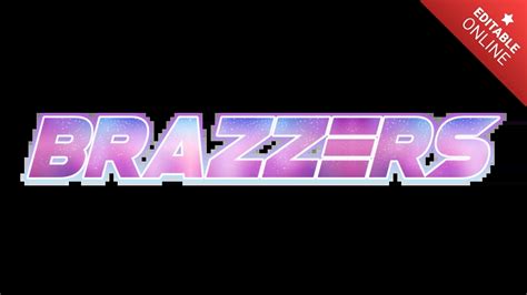 Brazzers Efecto Azul Espacial Rosa Generador De Efectos De Texto