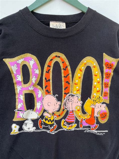 Vintage 80s Hallowen Theme Peanuts Characterssize L Gem