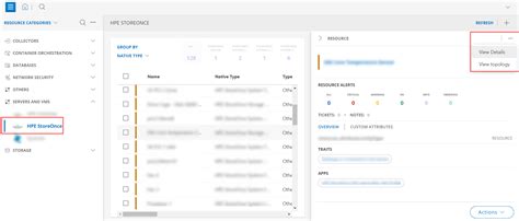 Working With Hpe Storeonce Opsramp Documentation