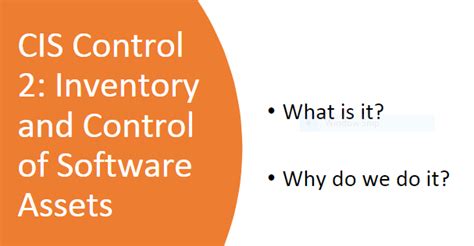 Solved Cis Control 2 Inventory And Control Of Software