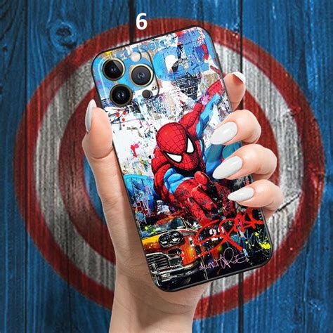 Graffiti Marvel Avengers Spider Man Iphone Case Free Shipping
