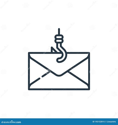 Phishing Icon Vector From Cyber Security Concept Thin Line Illustration Of Phishing Editable