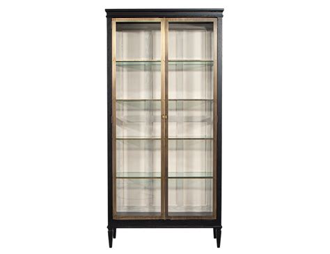 Modern Oak And Brass Bookcase Cabinet Carrocel Fine Furniture