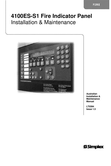 SIMPLEX 4100ES S1 INSTALLATION MAINTENANCE Pdf Download ManualsLib