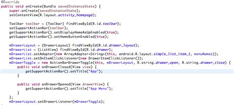 Android Navigation Drawer Is Blank Buttons Work Stack Overflow