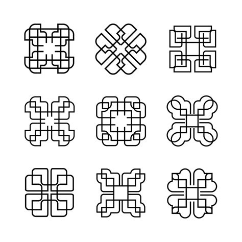 Abstract Linear Design Element Vector Set Vector Art At Vecteezy