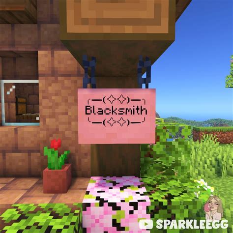 Minecraft Blacksmith Sign ⛏️