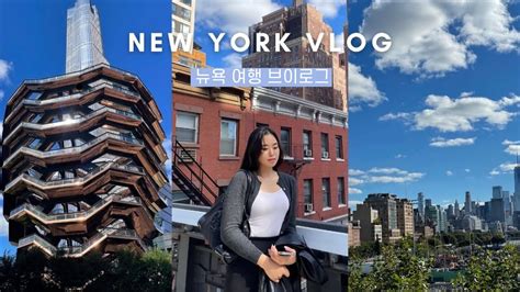 뉴욕 당일치기 여행 Vlog🗽 에싸 베이글 브라이언트 파크 베슬 하이라인 산책 리틀아일랜드 첼시 마켓