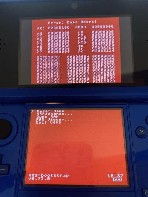 Red “data Abort” Error When Opening Transferred Pokémon Hg Save R