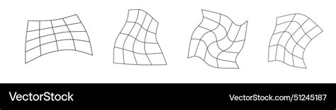 Abstract D Wireframe Mesh Grid With A Wave Vector Image