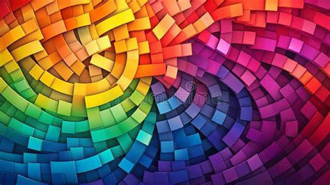 A Mosaic Of Interlocking Shapes And Textures Generated By Ai Stock Illustration Illustration