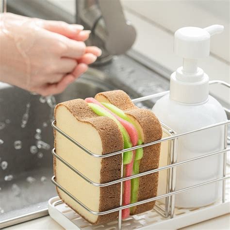 Sandwich Sponge Dishwashing Kitchen Sponge Scribble Snacks