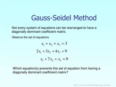 ppt gauss siedel method powerpoint presentation free download id 2935347