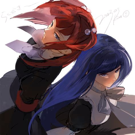 Ushiromiya Ange And Frederica Bernkastel Umineko No Naku Koro Ni Drawn By Sofy Danbooru