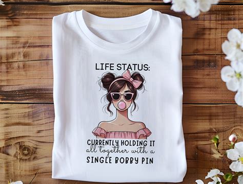 Sassy Girl With Bobby Pin Png Funny Graphic By Deenaenon · Creative Fabrica