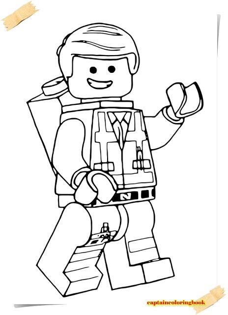 Lego Movie Emmet Coloring Page