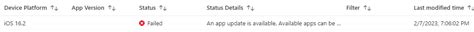 Gerry Hampson Device Management Intune App Install Failed An App Update Is Available X D B F