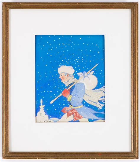 Einar Nerman Gouache Signed Bukowskis