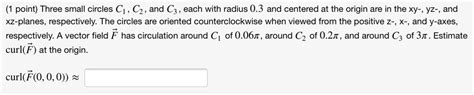 solved point three small circles c1 c2 and c3 each with radius