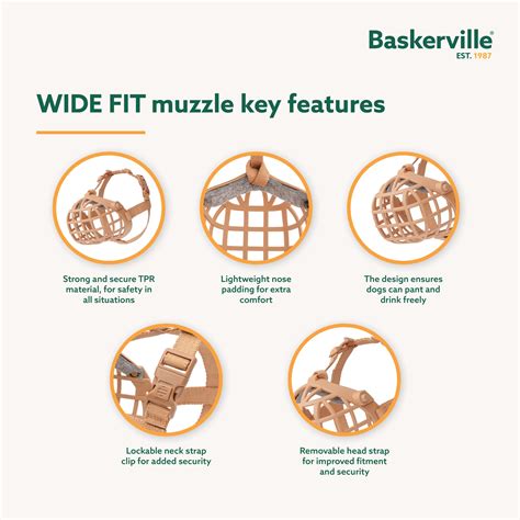 Baskerville Wide Fit Brachycephalic Muzzle Company Of Animals Uk