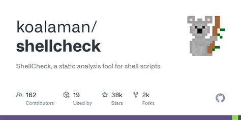 Github Koalamanshellcheck Shellcheck A Static Analysis Tool For Shell Scripts