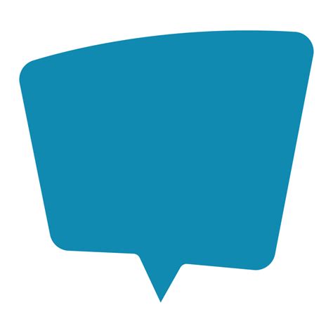 Blue Shape Blank Speech Bubble Dialog Comic Style Chat Dialog 24132655 PNG