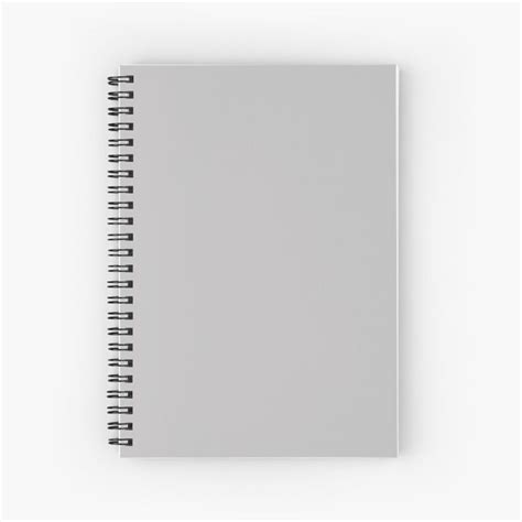 Grey Fog Solid Summer Party Color Spiral Notebook
