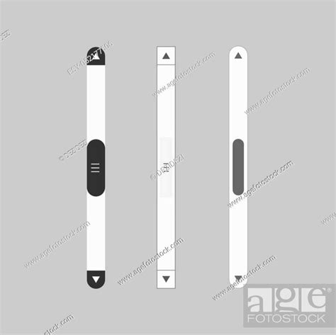 Scroll Bars Set Vector Scrollbar Up And Down Move Stock Vector Vector And Low Budget Royalty