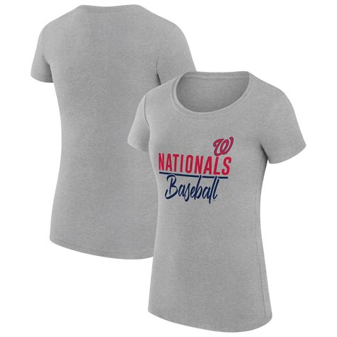Womens Washington Nationals G Iii 4her By Carl Banks Heather Gray