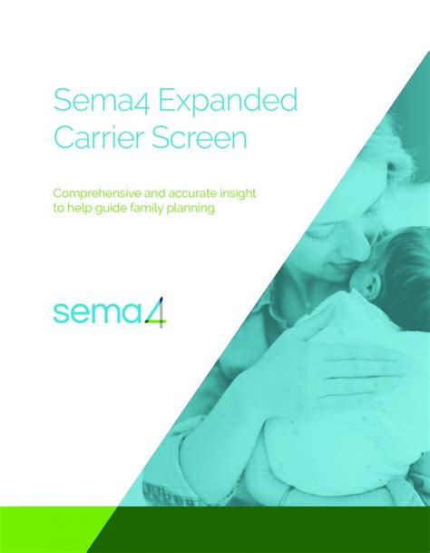 Pdf Sema4 Expanded Carrier Screen · Like Slc25a13 Citrin Deficiency Atp7b Wilson Disease