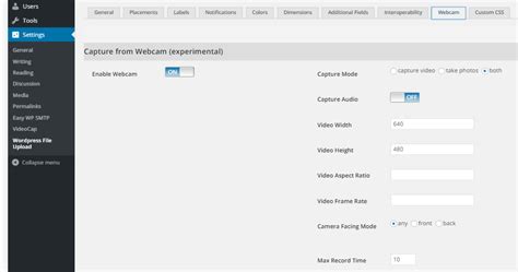 Webcam Capture With Wordpress File Upload Plugin Iptanus